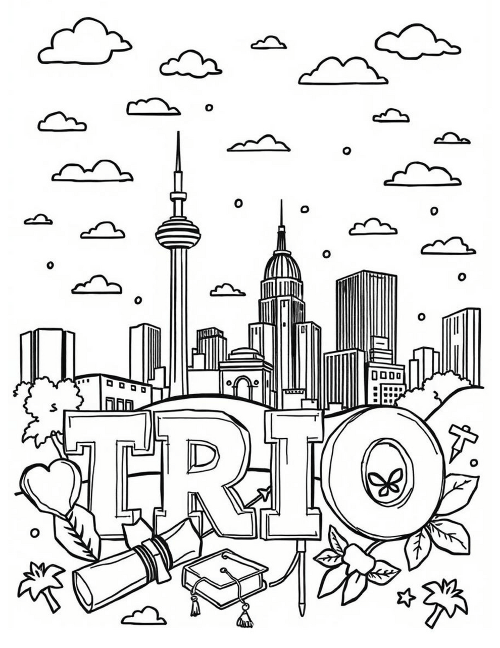TRIO Coloring Sheet – TRIO Printables