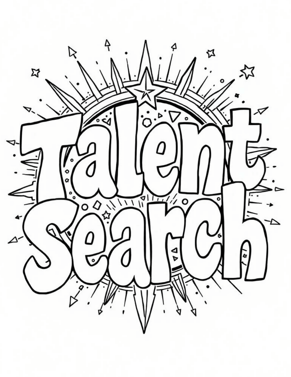 TRIO Talent Search Coloring Sheet – TRIO Printables