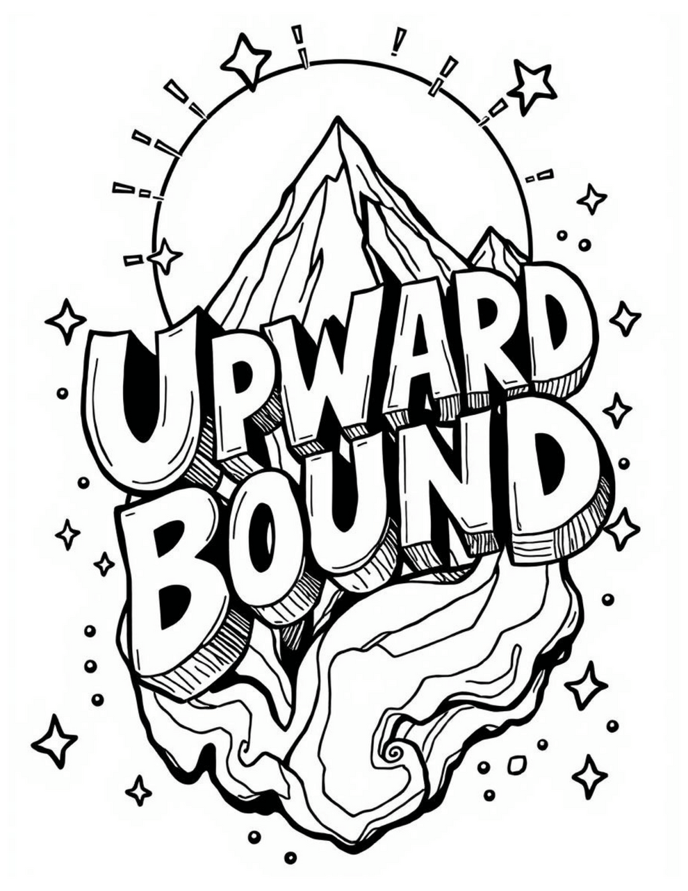 TRIO Upward Bound Coloring Sheet – TRIO Printables