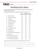 Self-Assessment – TRIO Printables