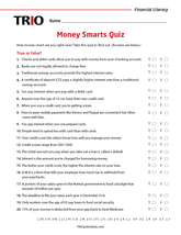 Managing Money – TRIO Printables