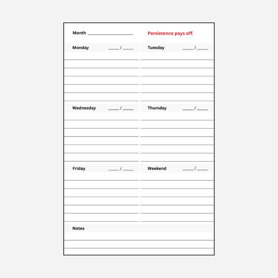 TRIO Student Planner – 5.5" x 8.5" (Undated, 52 Weeks) – TRIO Printables