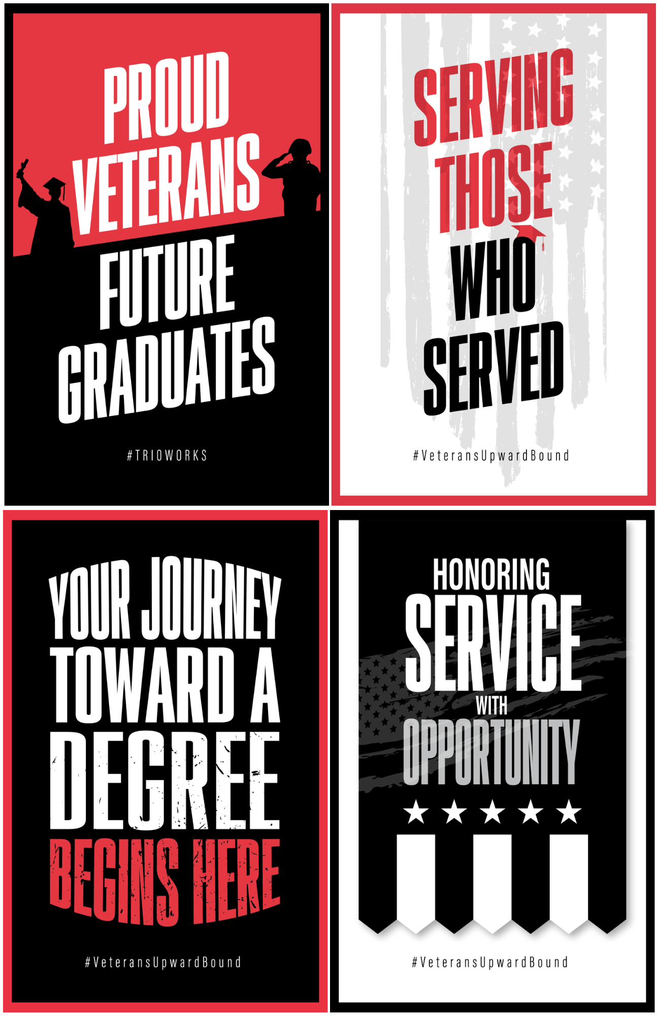 TRIO Veterans Upward Bound Poster Set (6 Posters) – TRIO Printables