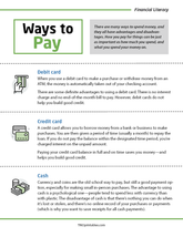 Financial Literacy – TRIO Printables